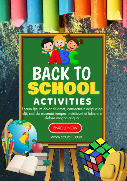 BACK TO SCHOOL .E Template | PosterMyWall
