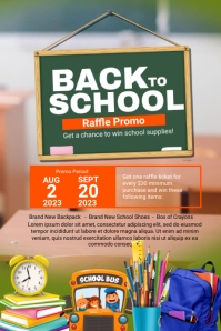 Back to school party poster template | PosterMyWall