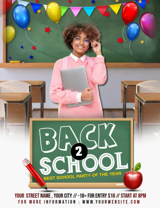 Plantilla de BACK TO SCHOOL .E | PosterMyWall
