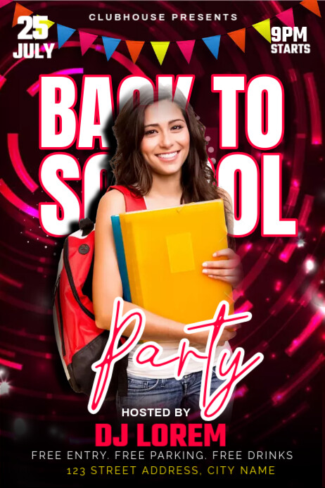 BACK TO SCHOOL .E Template | PosterMyWall