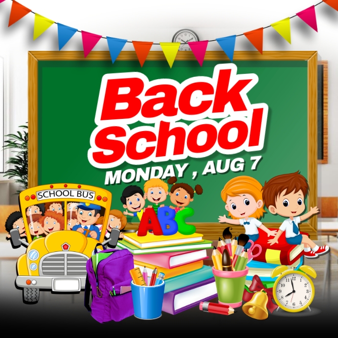 BACK TO SCHOOL .E Template | PosterMyWall