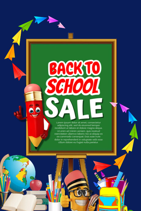 Plantilla de BACK TO SCHOOL .E | PosterMyWall