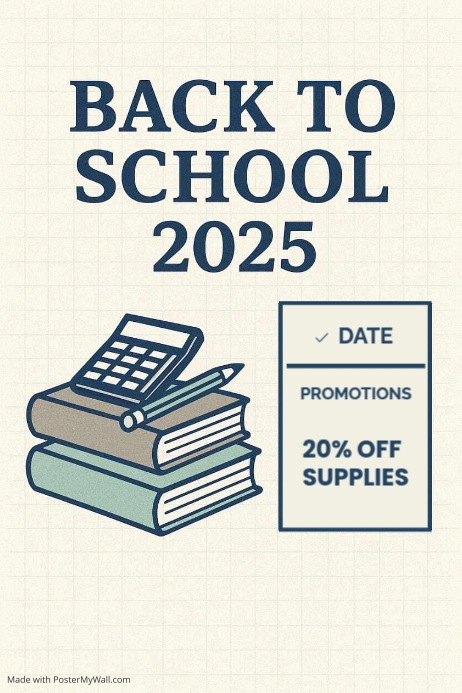 Back To School 2025 Poster Template | PosterMyWall