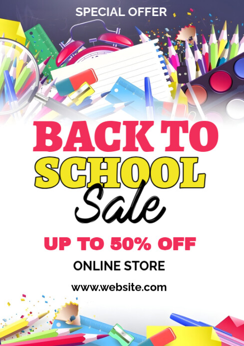 Back To School A4 Template | PosterMyWall