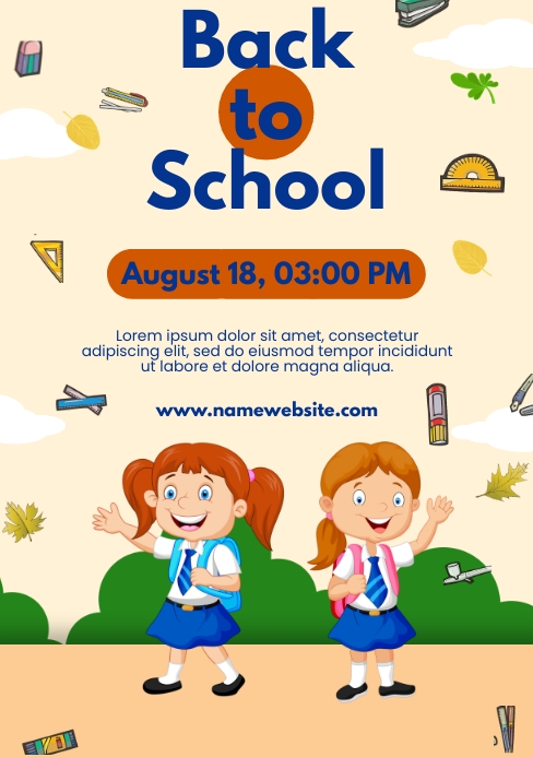 Back to School A5 Template | PosterMyWall
