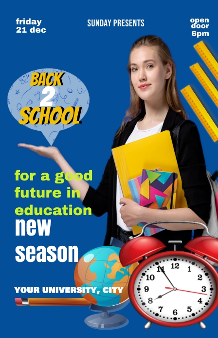 Copy of back to school ad design flyer | PosterMyWall