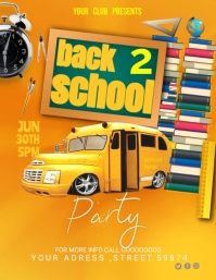 back to school ad design flyer Template | PosterMyWall