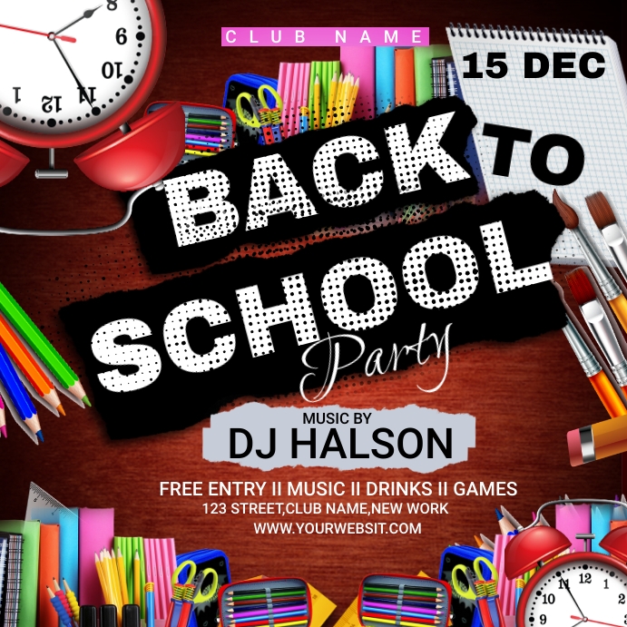Back to school ad design flyer Template | PosterMyWall