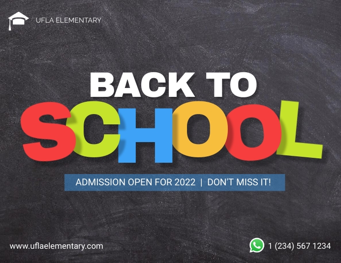 Copy of back to school admission flyer poster | PosterMyWall