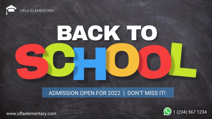 back to school admission twitter post Template | PosterMyWall