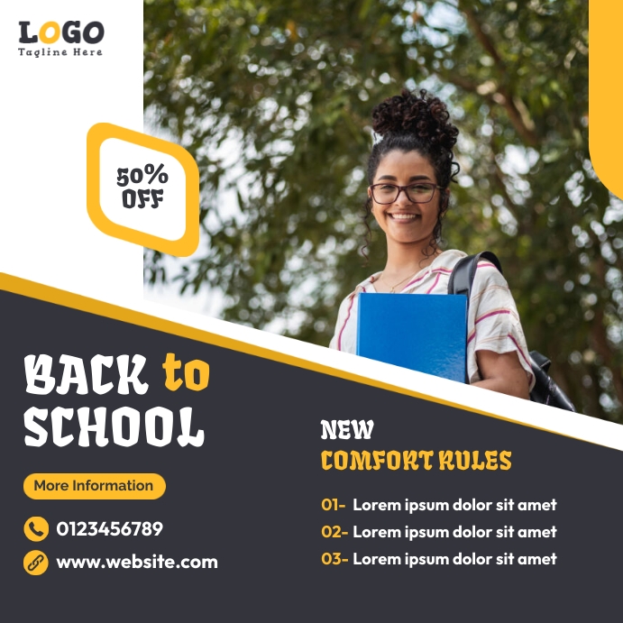 Copy of Back To School Ads | PosterMyWall