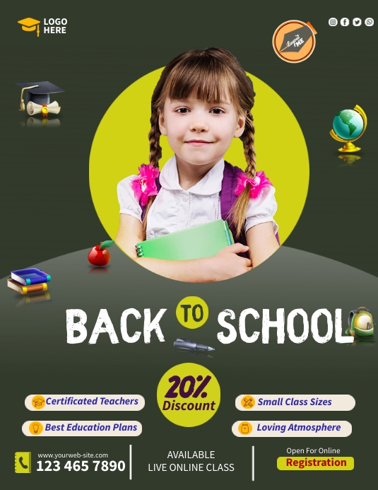 Back To School Ads Template | PosterMyWall