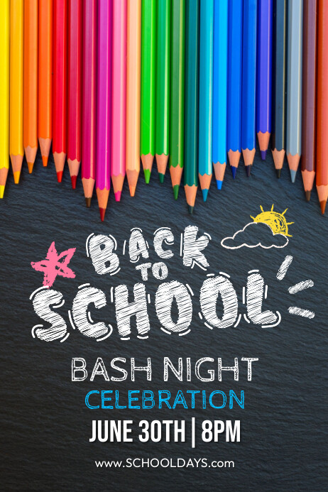 Copy of Back to School Bash Night | PosterMyWall