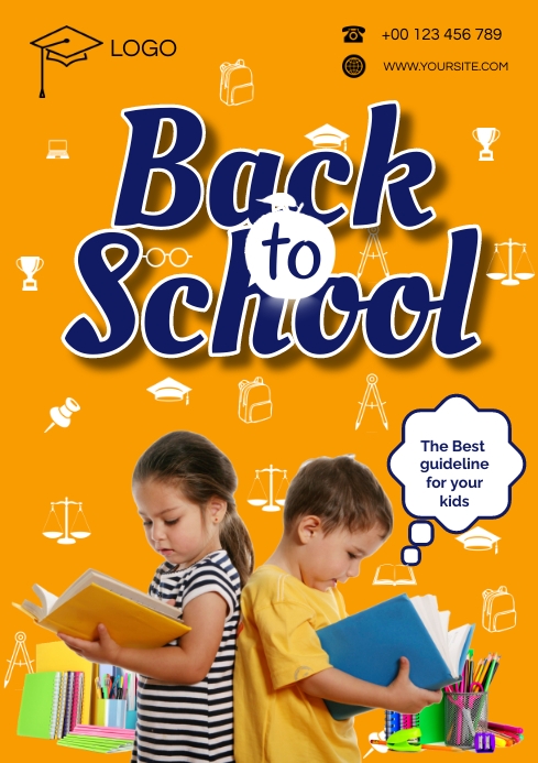 Plantilla de Back to school | PosterMyWall