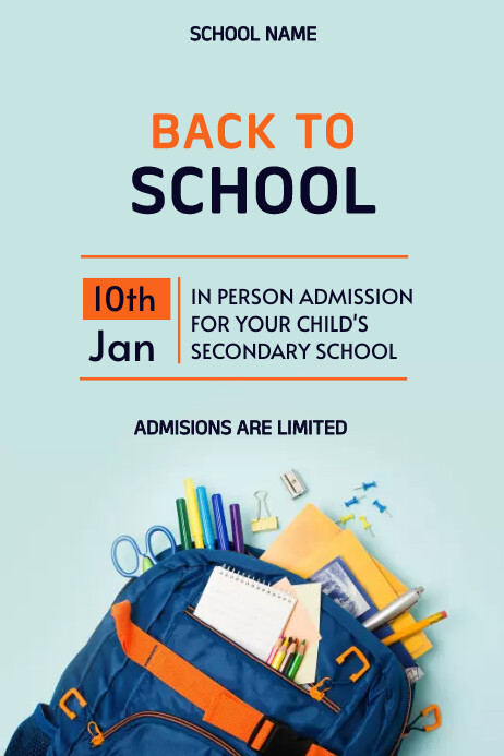 Modèle BACK TO SCHOOL | PosterMyWall
