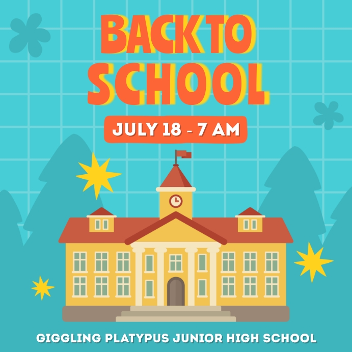 BACK TO SCHOOL Template | PosterMyWall