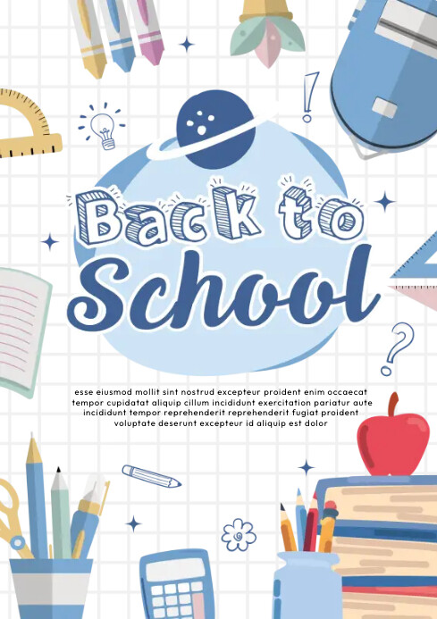 Back To School Template | PosterMyWall