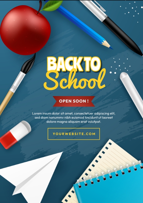 BACK TO SCHOOL Template | PosterMyWall