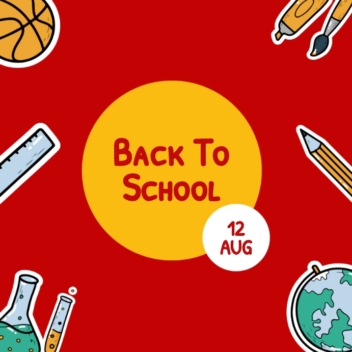 Modèle De La Rentrée Scolaire | PosterMyWall