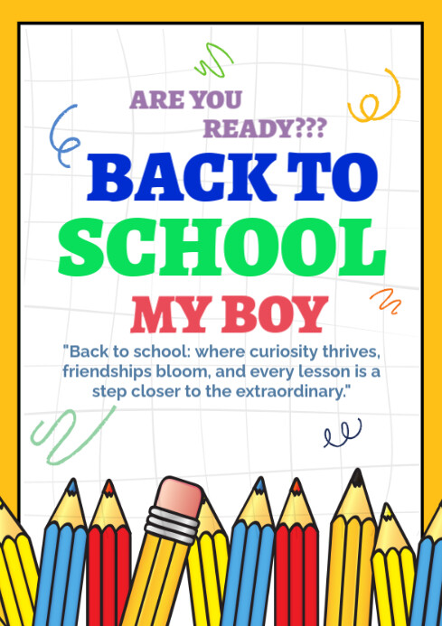 Back To School Template | PosterMyWall