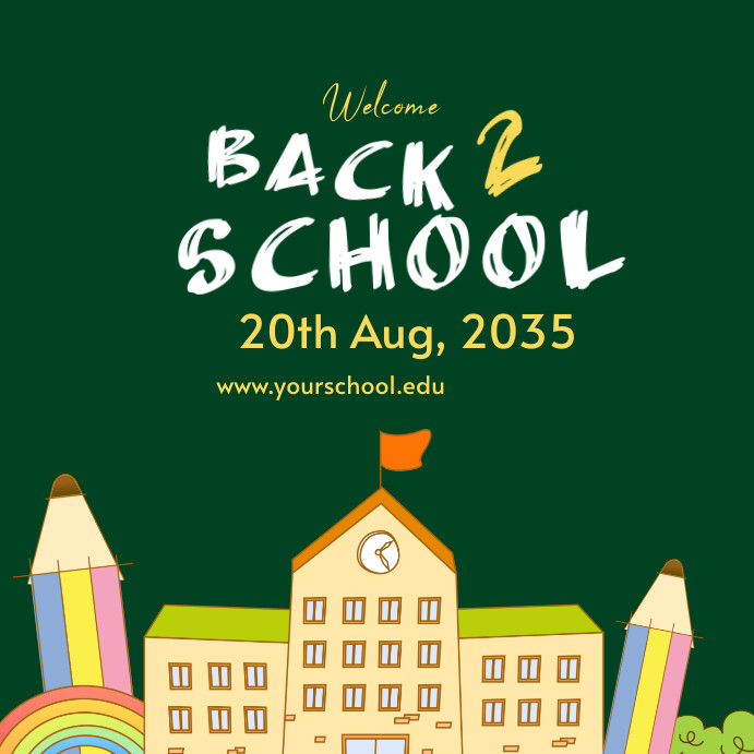 back to school Template | PosterMyWall