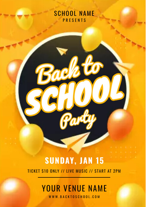 Plantilla de Back To School | PosterMyWall