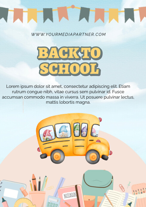 Plantilla de Back to School | PosterMyWall