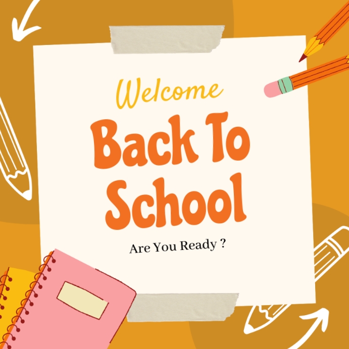 Modèle De La Rentrée Scolaire | PosterMyWall