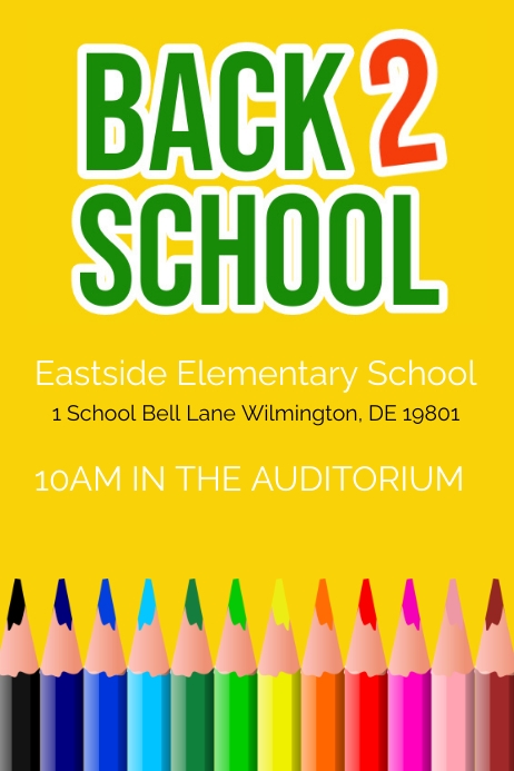 Back To School Template | PosterMyWall