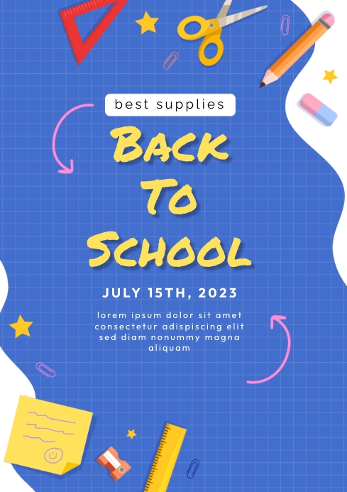 Modèle BACK TO SCHOOL | PosterMyWall