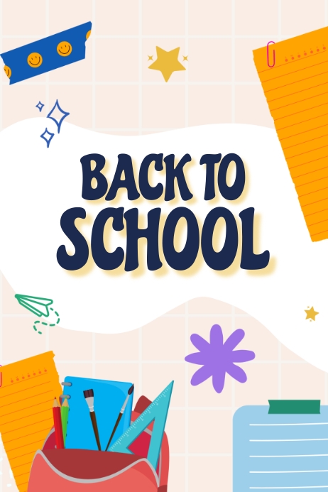 BACK TO SCHOOL Template | PosterMyWall