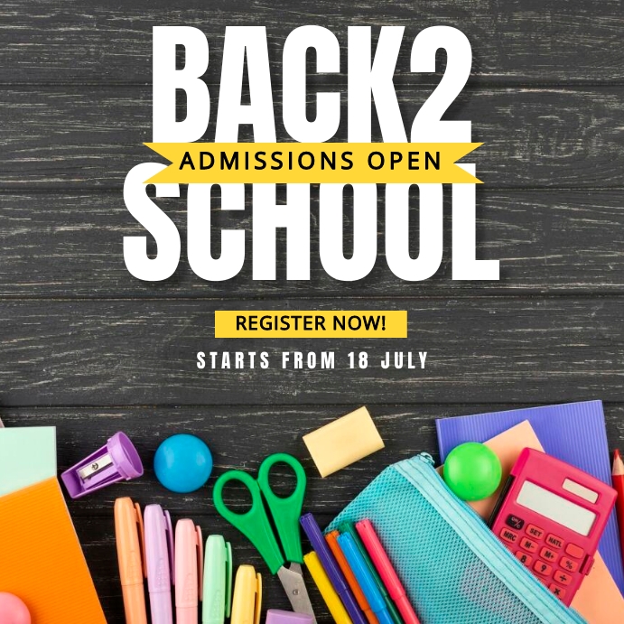 BACK TO SCHOOL Template | PosterMyWall
