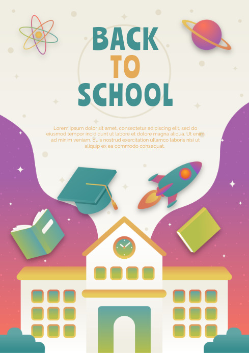 BACK TO SCHOOL Template | PosterMyWall