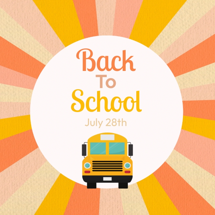 Modèle De La Rentrée Scolaire | PosterMyWall