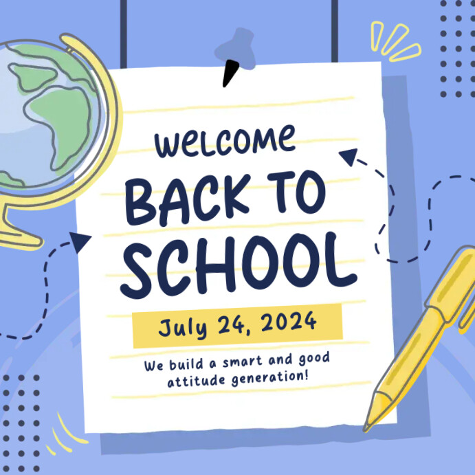 Modèle Back To School | PosterMyWall