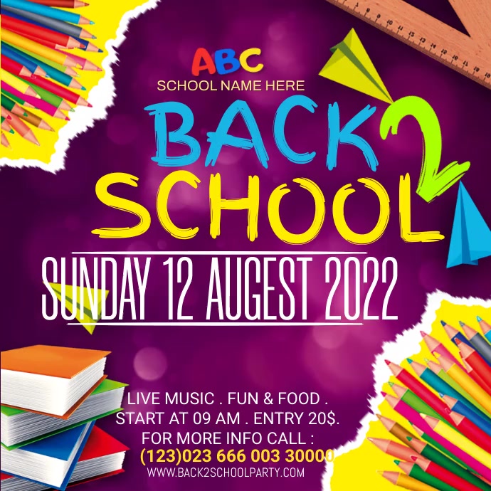 Copy of back to school | PosterMyWall