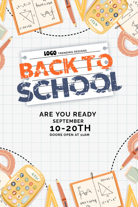 Plantilla de Back to school | PosterMyWall
