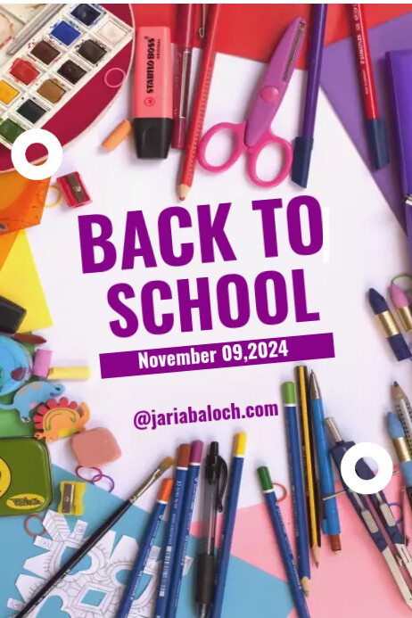 Modèle Back to school | PosterMyWall