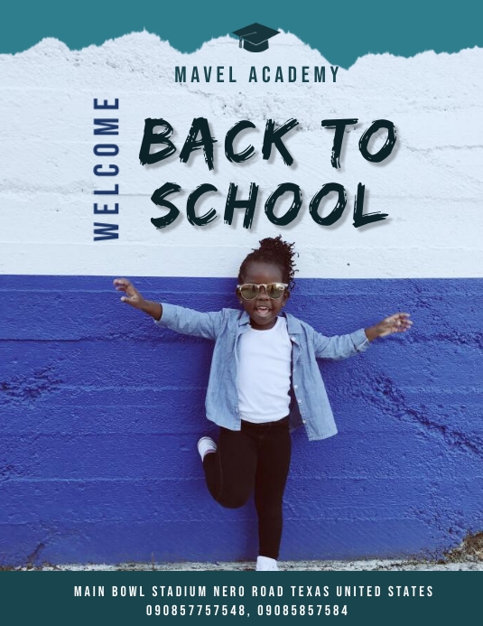 Modèle De La Rentrée Scolaire | PosterMyWall