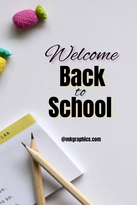 Modèle Back to school | PosterMyWall