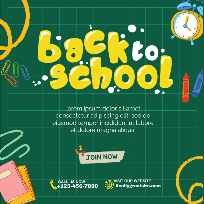 Plantilla de back to school | PosterMyWall