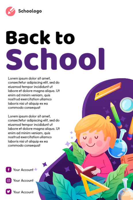 Back To School Template | PosterMyWall