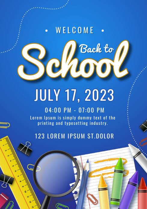 Plantilla de BACK TO SCHOOL | PosterMyWall