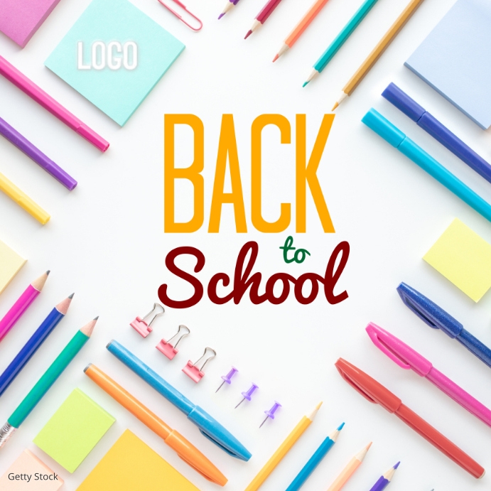 Modèle De La Rentrée Scolaire | PosterMyWall