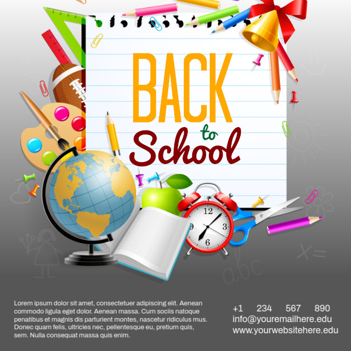 back to school Template | PosterMyWall
