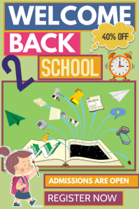 back to school poster template | PosterMyWall