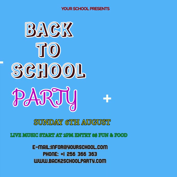 Back to school Template | PosterMyWall