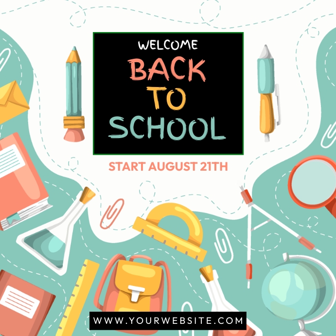Plantilla de Back to School | PosterMyWall