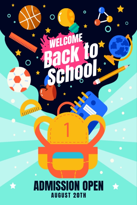 Plantilla de Back To School | PosterMyWall