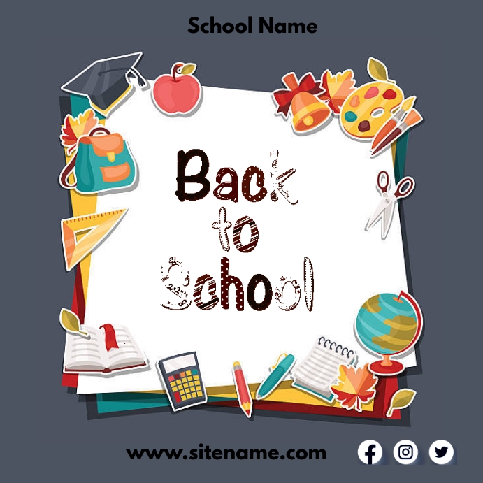 Plantilla de Back to School | PosterMyWall